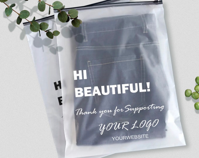 Custom Matte Zipper Bags With Logo Printed,packing Bags for Clothing ...