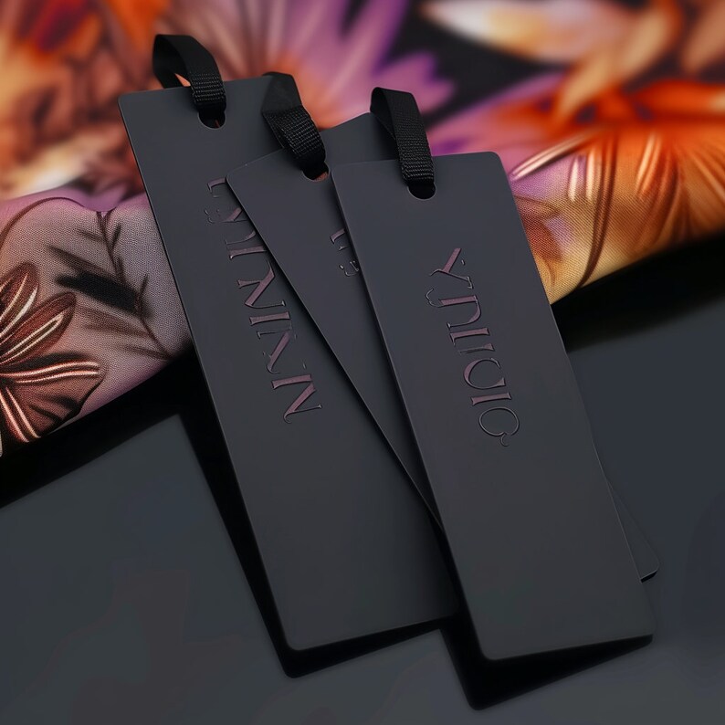 Custom Hang Tags With Ribbon String, Clothing Swing Tag, Black Paper ...