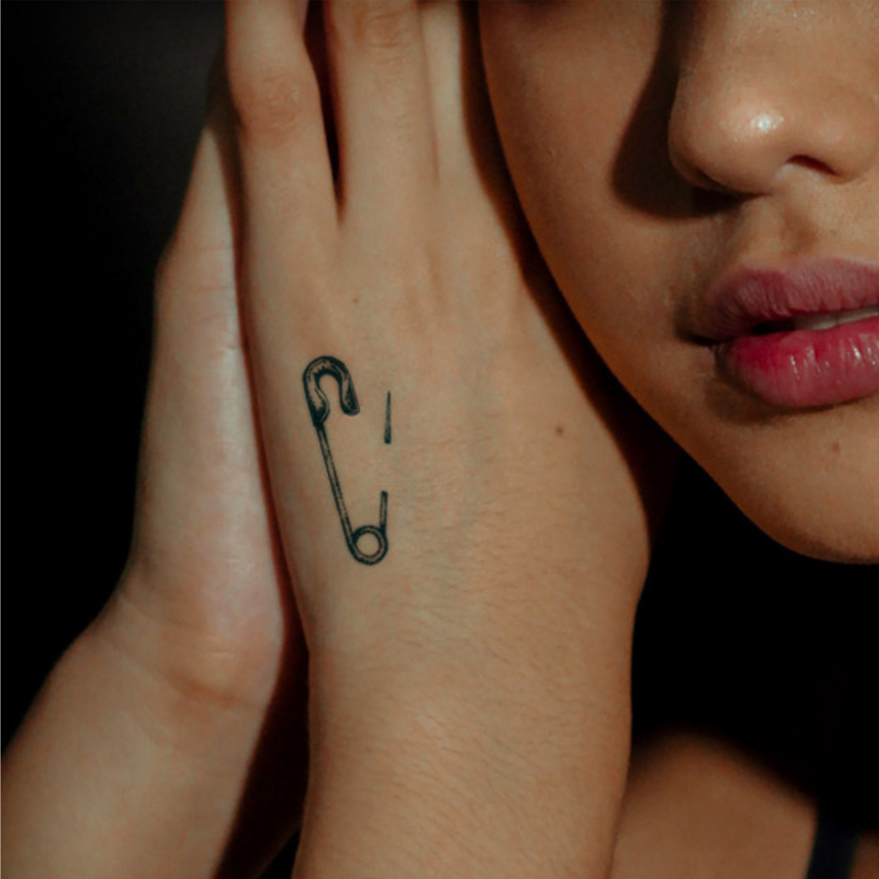 Safety Pin Tattoo