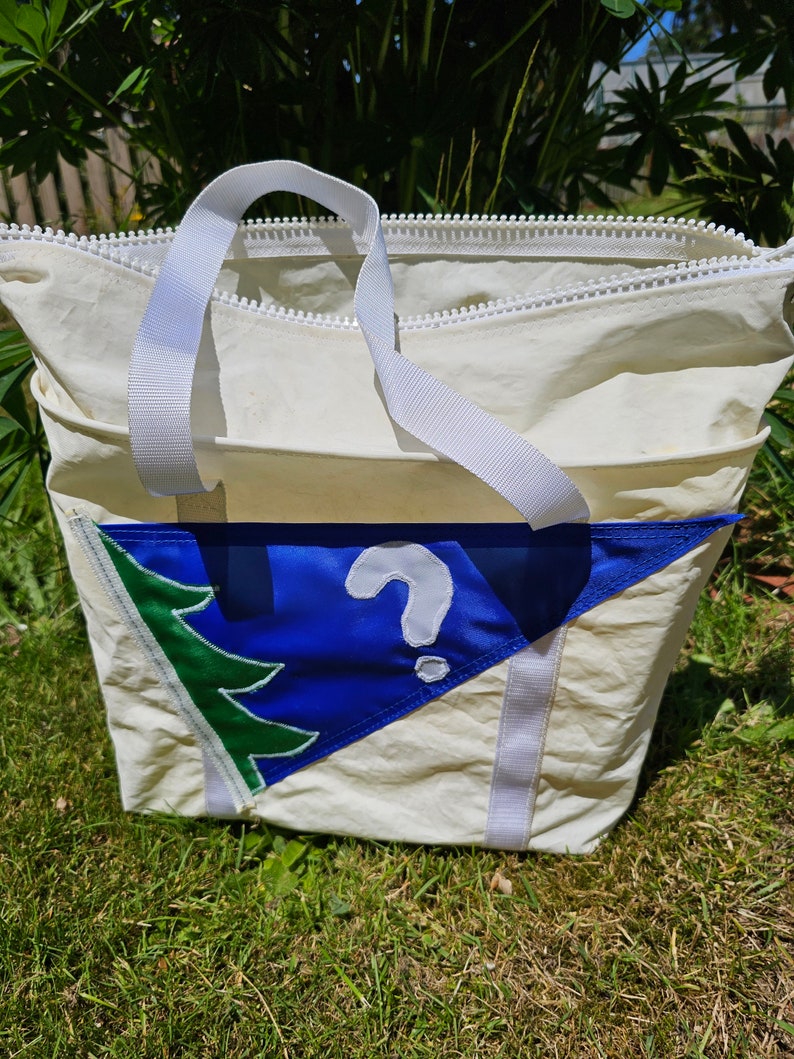 Mystery Bay Burgee Sailcloth Tote - Etsy