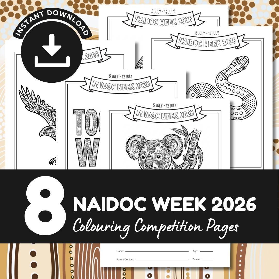 NAIDOC Week 2026 Colouring Pages Printable, Aboriginal Colouring ...