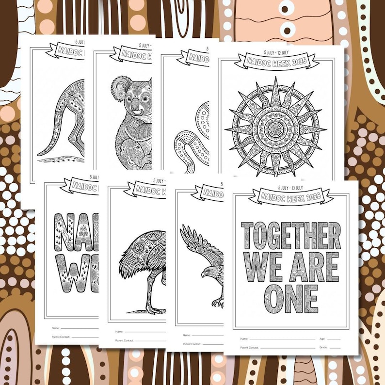 NAIDOC Week 2026 Colouring Pages Printable, Aboriginal Colouring ...