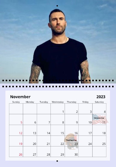 Adam Levine 2022 Calendar