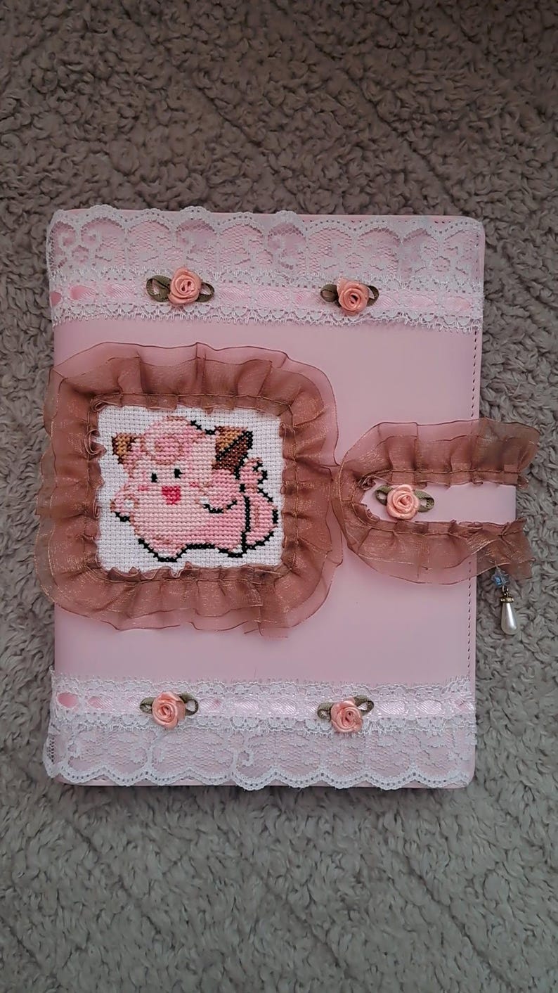 Clefairy Cross Stitch Binder - Etsy