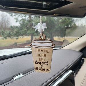 Coffee Cup Car Charms - Etsy