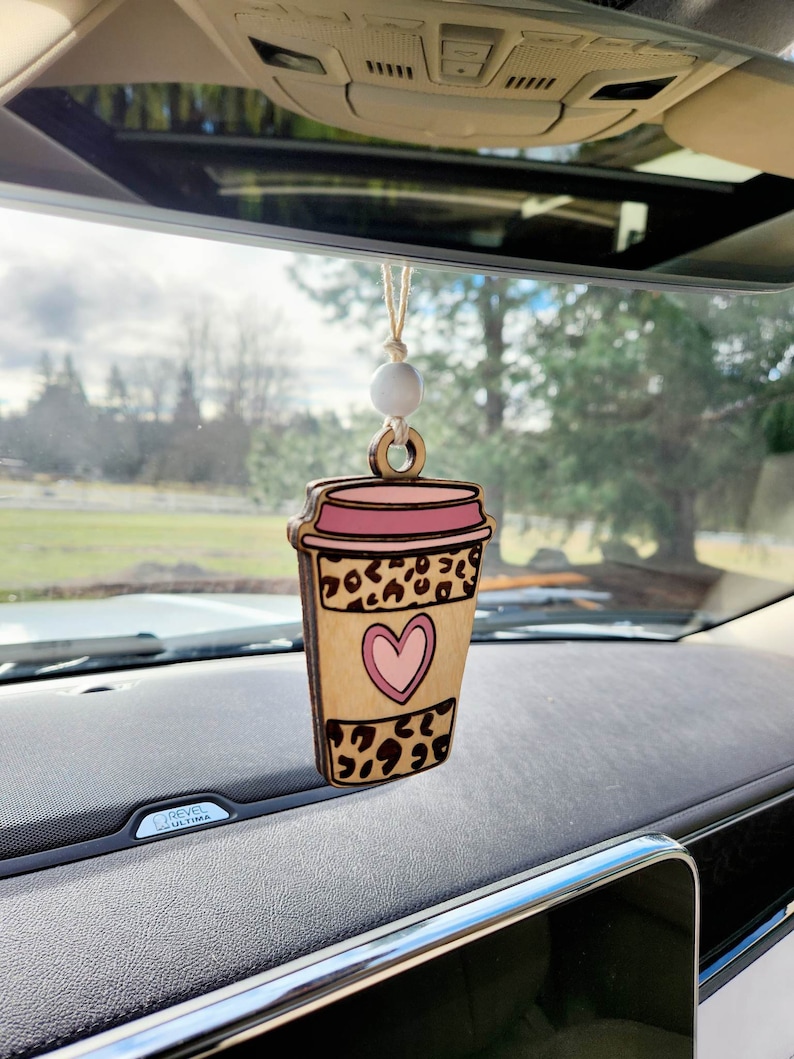 Coffee Cup Car Charms - Etsy