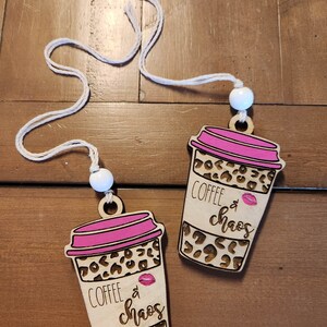Coffee Cup Car Charms - Etsy