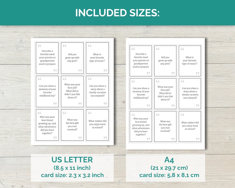 Printable Conversation Cards for Seniors, Dementia Activities, Ice ...