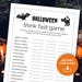 Halloween Think Fast Game Printable, Play as a Family Halloween Game ...