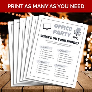 Whats on Your Phone Office Party Game, Phone Scavenger Hunt Game to ...