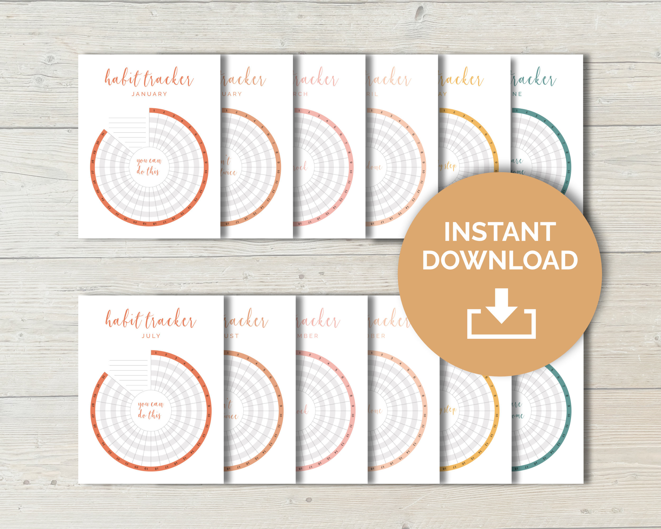 Circle Habit Tracker, Daily Music Practice Chart, Piano Teaching Tools ...