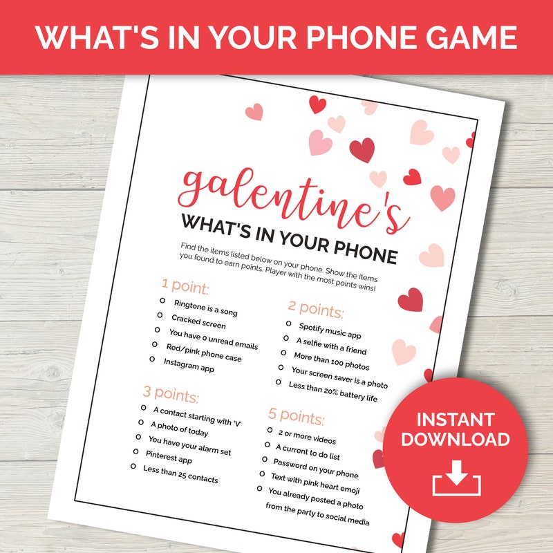 Whats on Your Phone Game - Etsy