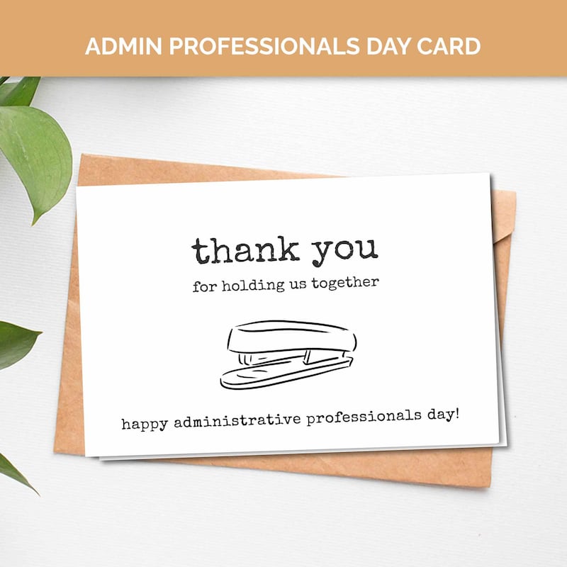 Administrative Professionals Day Thank You Cards - Etsy