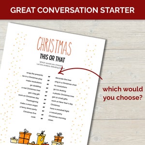 Christmas Printable This or That Game, Winter This or That Game for ...
