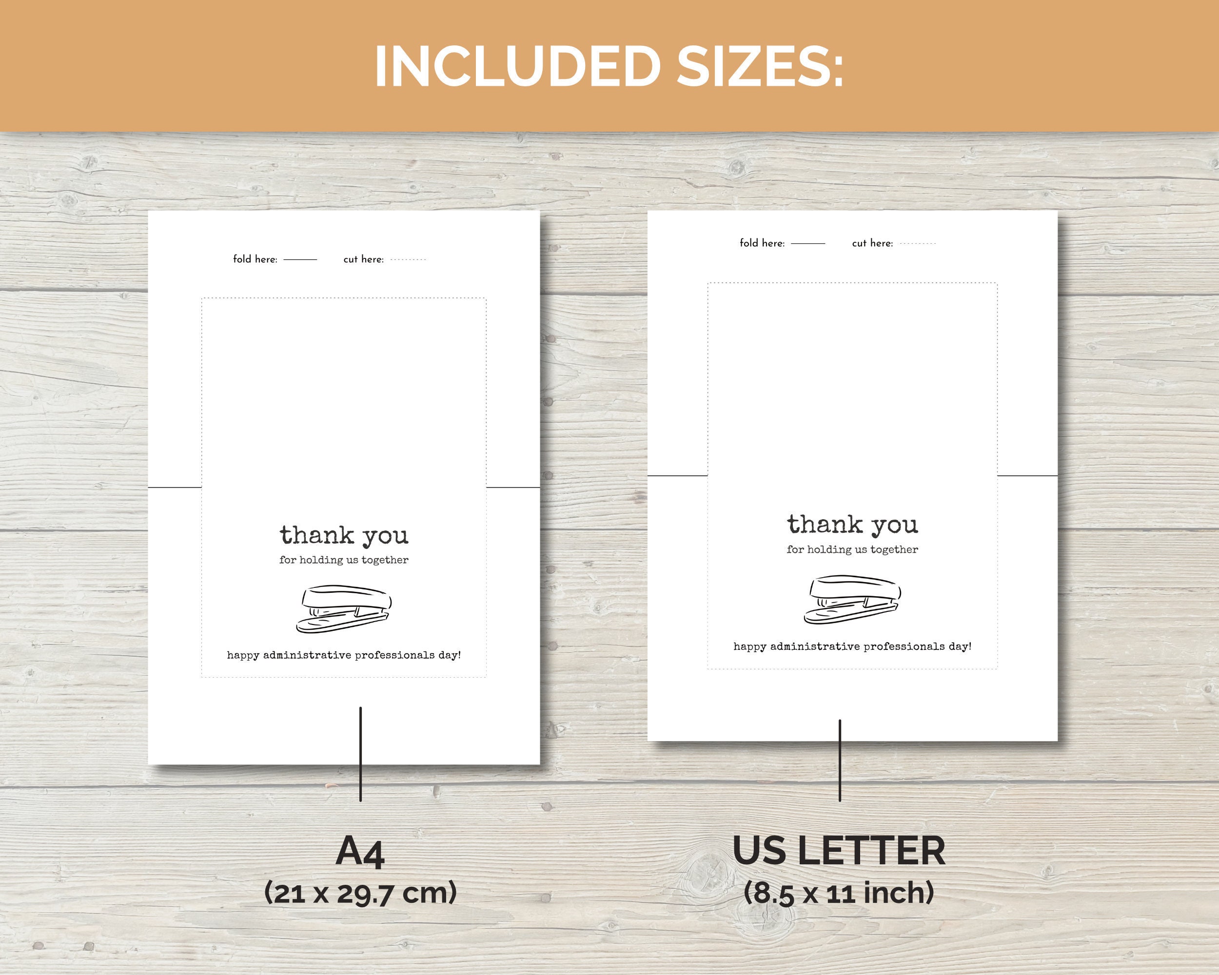 Administrative Professionals Day Card, Printable Thank You Card to Give ...
