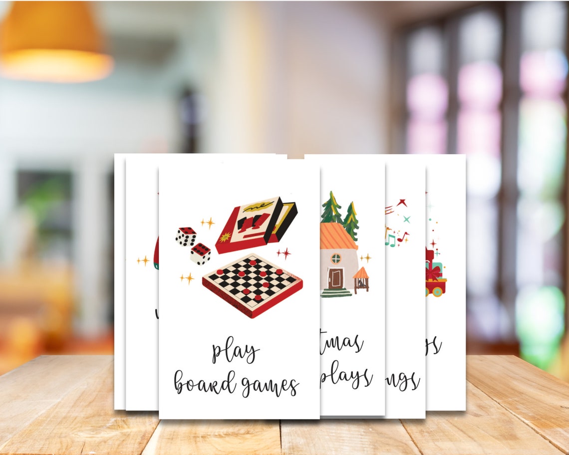 Printable Advent Calendar Cards for Kids, Teens and Adults, Use as ...