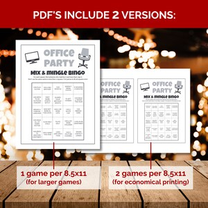 Printable Office Mix and Mingle Bingo Game to Play at a - Etsy