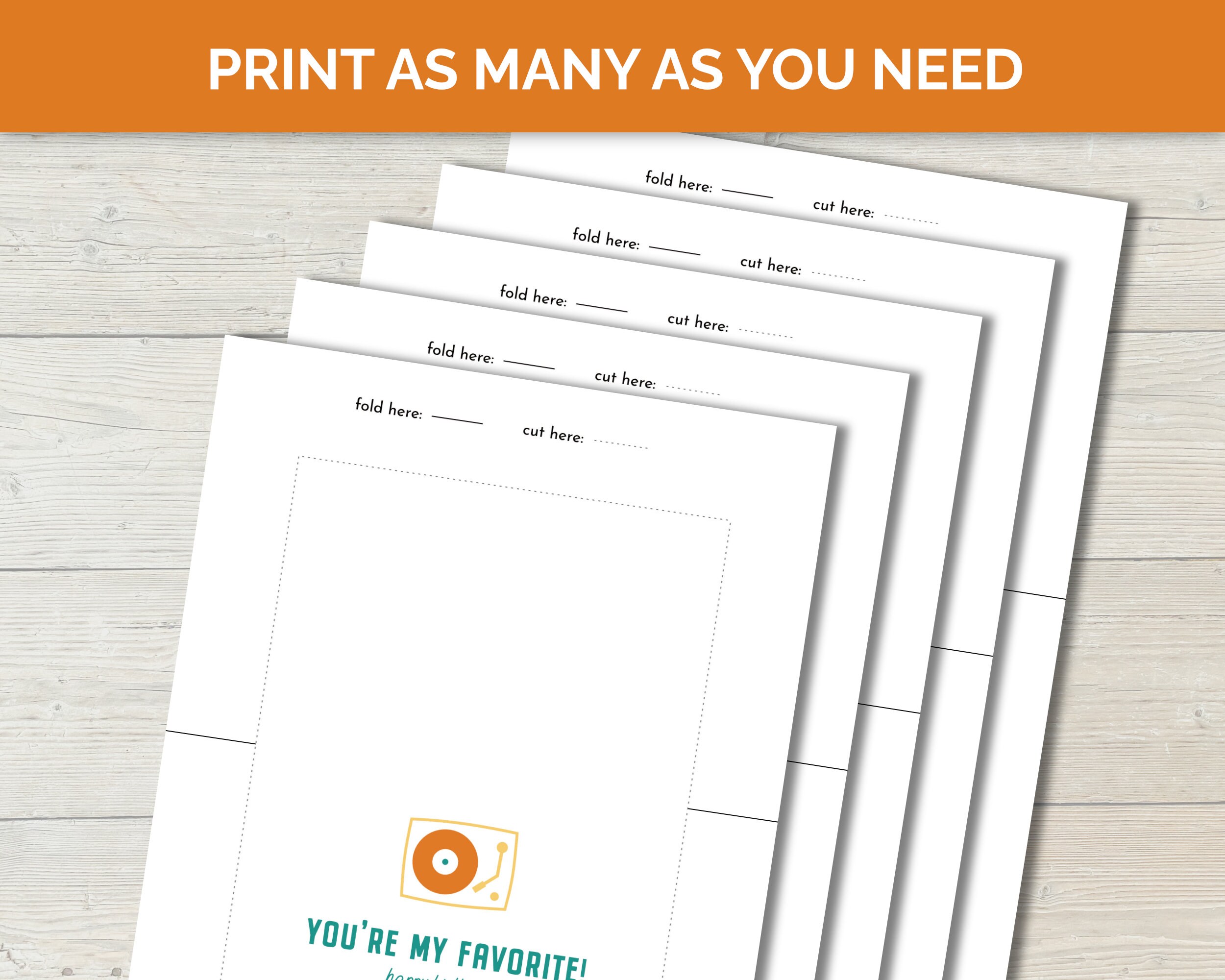 Printable Birthday Card Music, Youre My Favorite, Happy Birthday Music ...