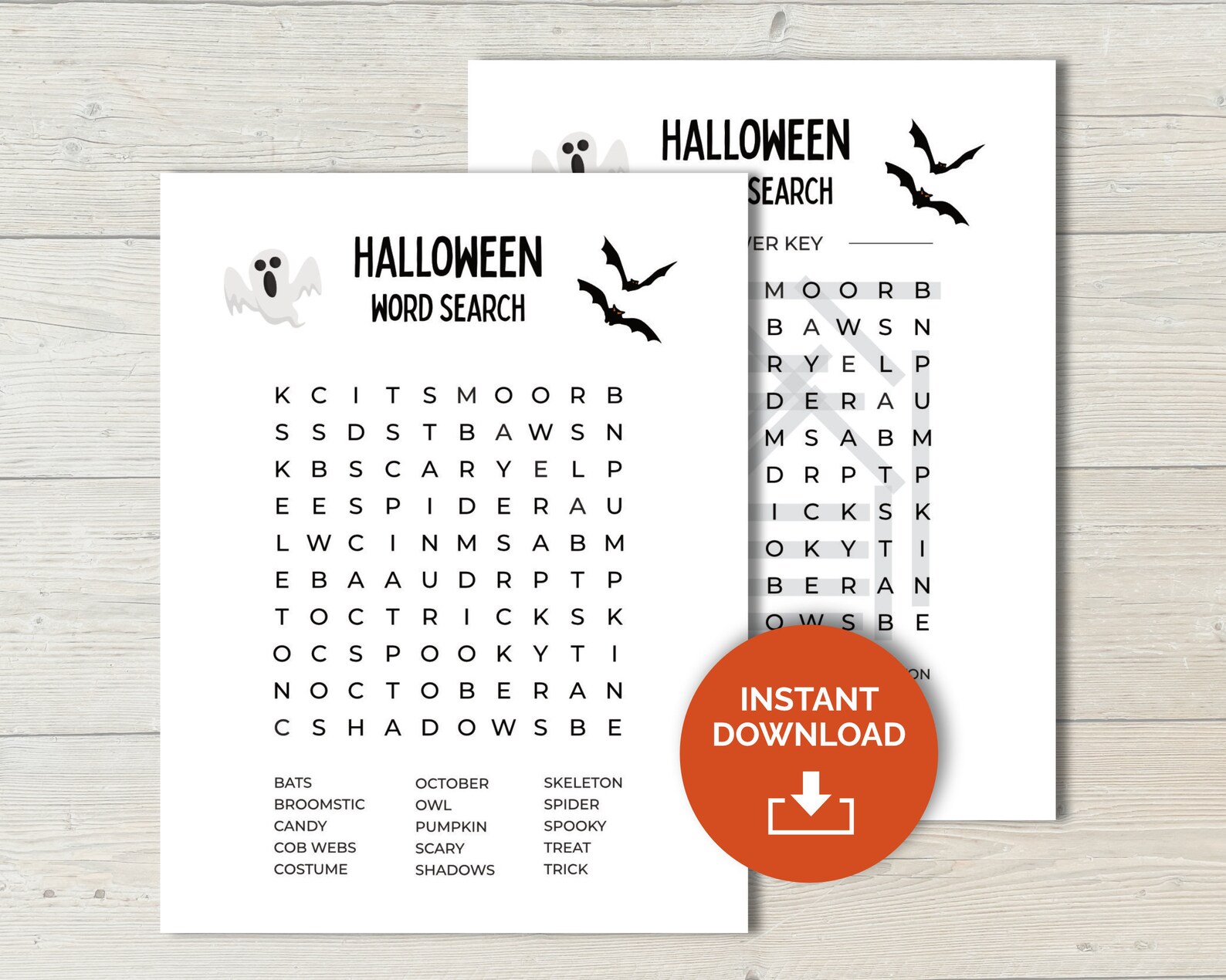 Spooky Halloween Word Search for Kids - Fun and Educational Activity ...