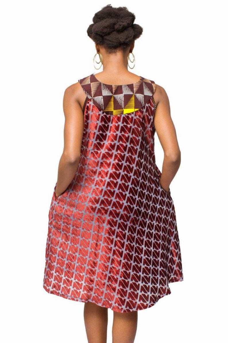 African Print Flare Dress Ankara Dress African Womens Etsy