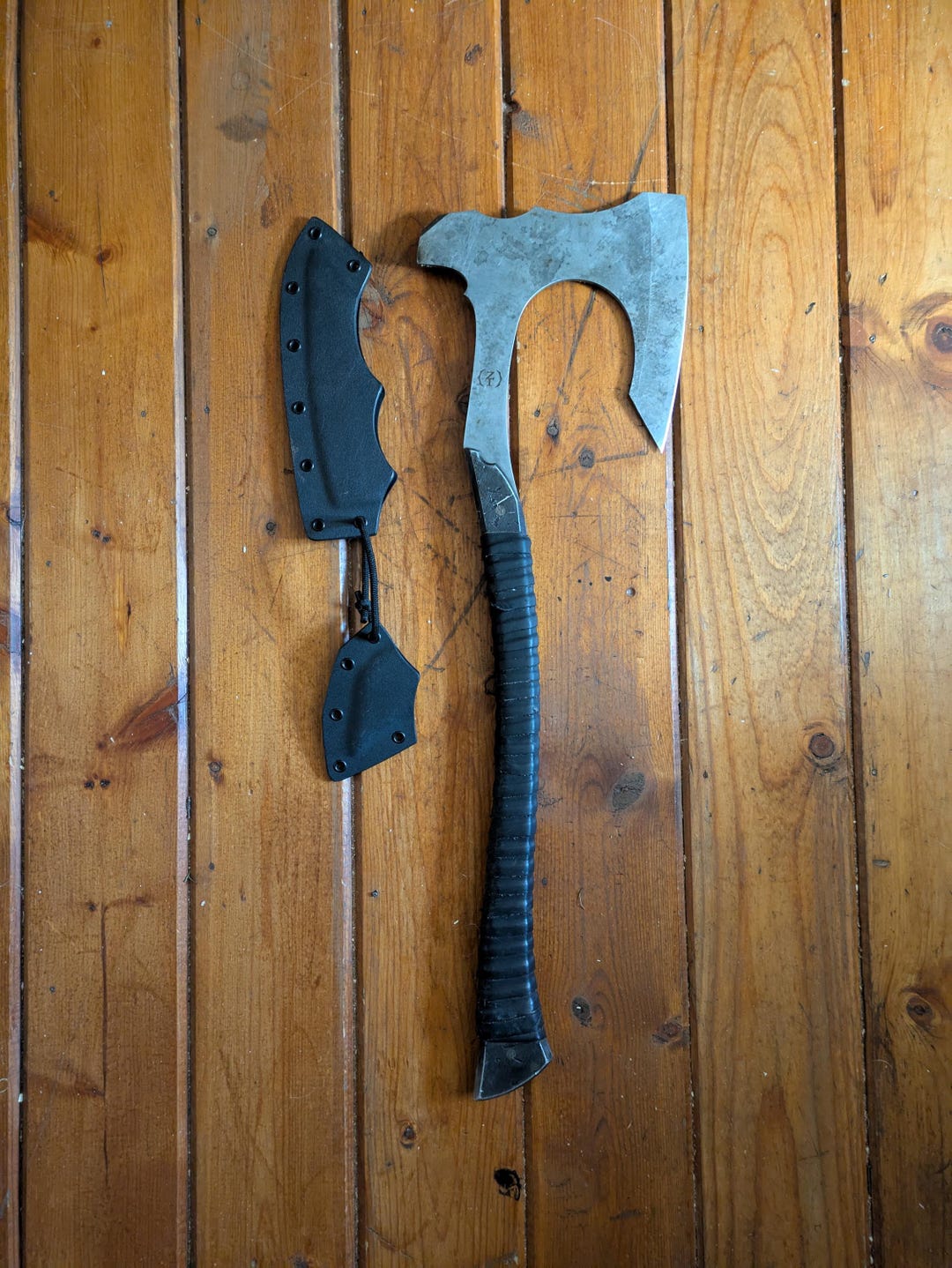 Kraken Zombie Tools Bearded Battle Axe With Kydex Sheath - Etsy