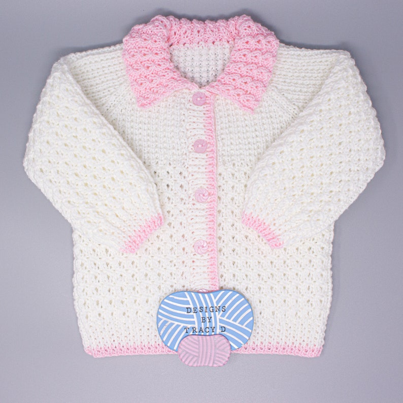 Baby Cardigan PDF Knitting Pattern Designs by Tracy D - Etsy
