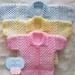 Baby Short Sleeve Cardigan PDF Knitting Pattern - Etsy