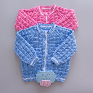 Baby Cardigan PDF Knitting Pattern Designs by Tracy D - Etsy