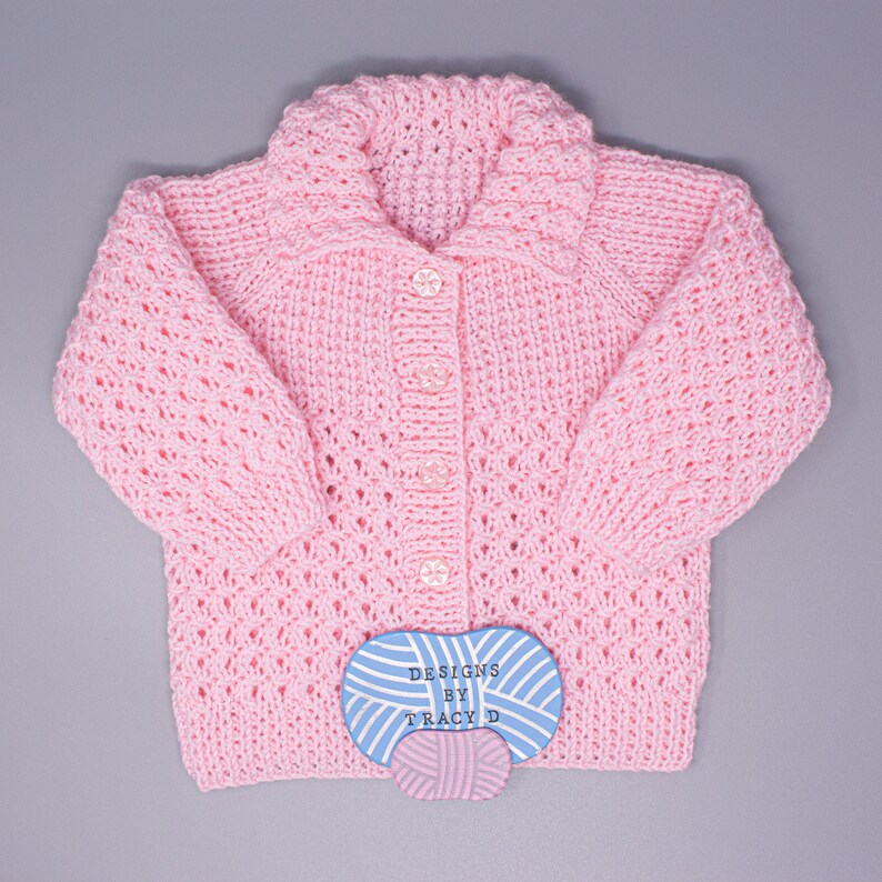 Baby Cardigan PDF Knitting Pattern Designs by Tracy D - Etsy