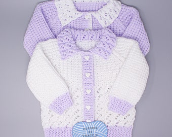 Baby Cardigan PDF Knitting Pattern Designs by Tracy D - Etsy