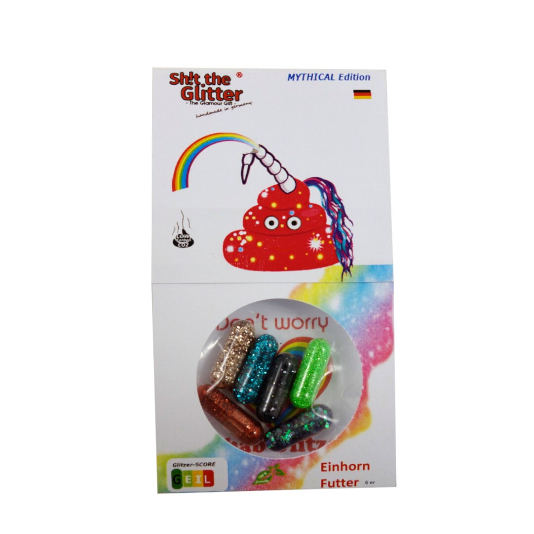 Shit the Glitter - Unicorn Poop "limited Edition" / as a Gift / Glitter ...