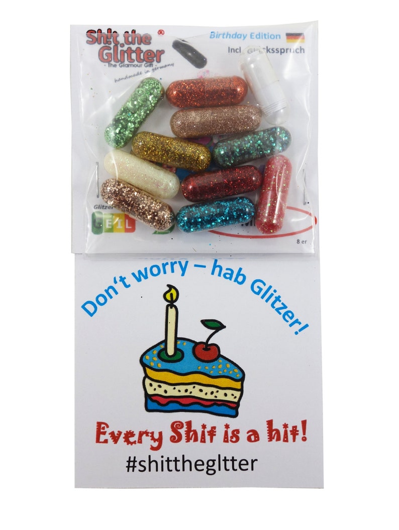 Shit the Glitter - the Original Glitter Pills - Birthday-edition ...