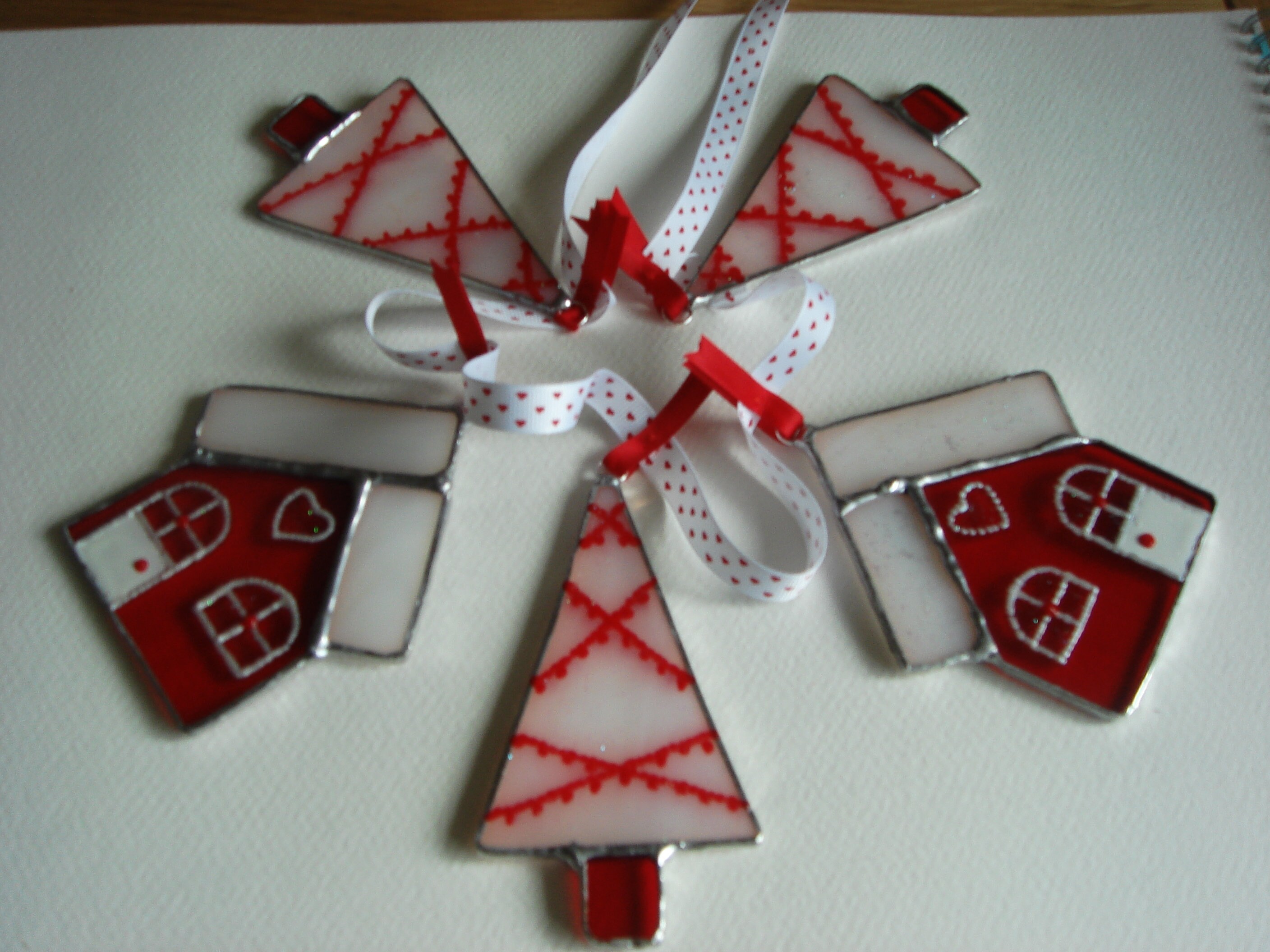 Christmas Stained Glass Bunting - Etsy