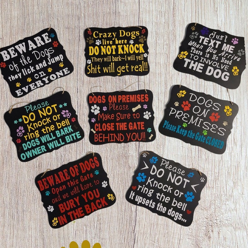 Funny Dog Sign - Etsy