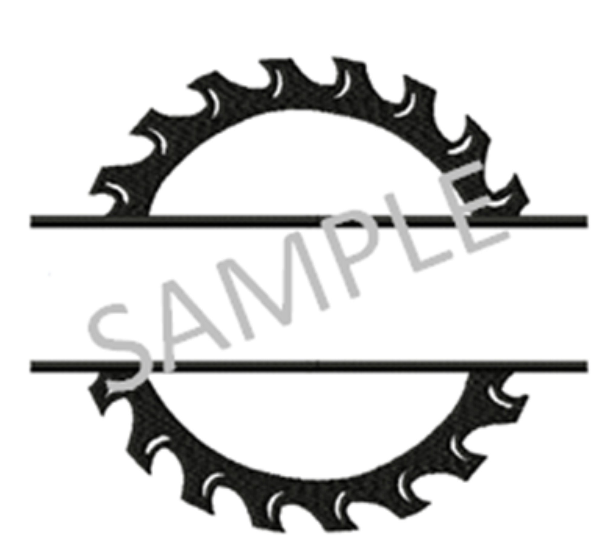 Saw Blade Frame Embroidery File - All Formats, 2 Sizes - Etsy
