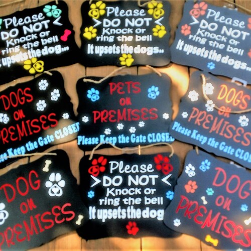 Personalized Beware of Dog Message Signs Design Your Own - Etsy