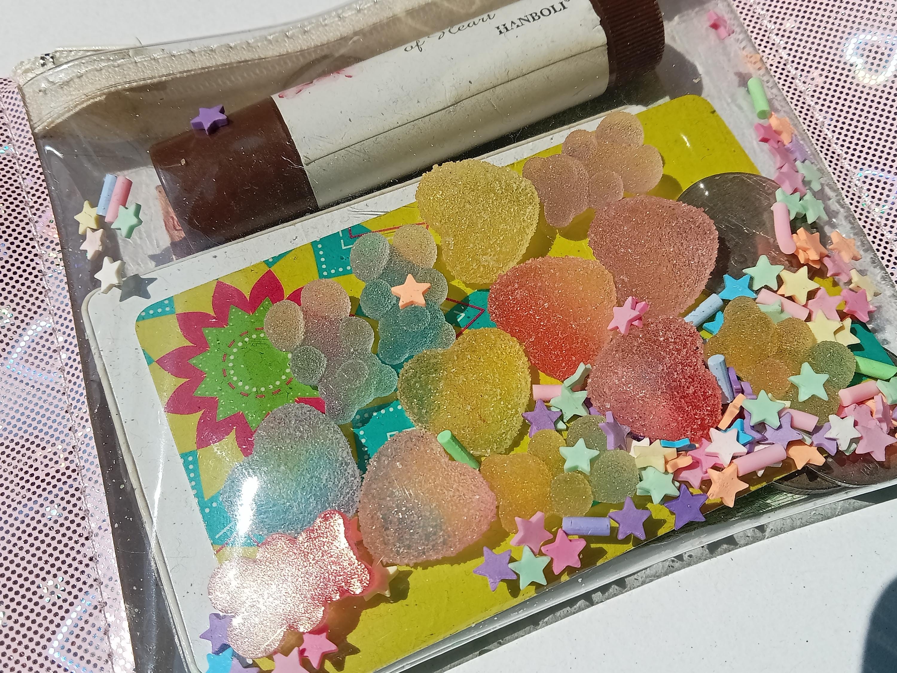 Candy Glitter Clear Wallet: Transparent Coin Purse, Jelly Coin Pouch ...