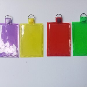 Transparent ID Badge,clear Key Card, ID Badge Holder Lanyards, Neon ...