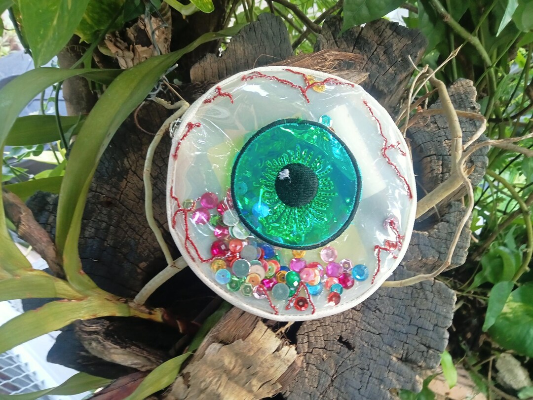 Eyeball Glitter Wallet, Transparent Coin Purse, Clear Pouch, Jelly ...