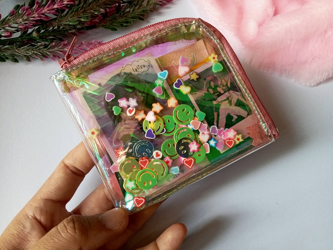 Glitter Hologram Wallet, Iridescent Coin Purse, Holographic Wallet ...