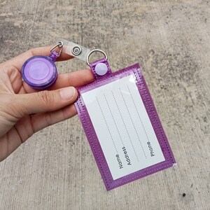 Transparent ID Badge,clear Key Card, ID Badge Holder Lanyards, Neon ...