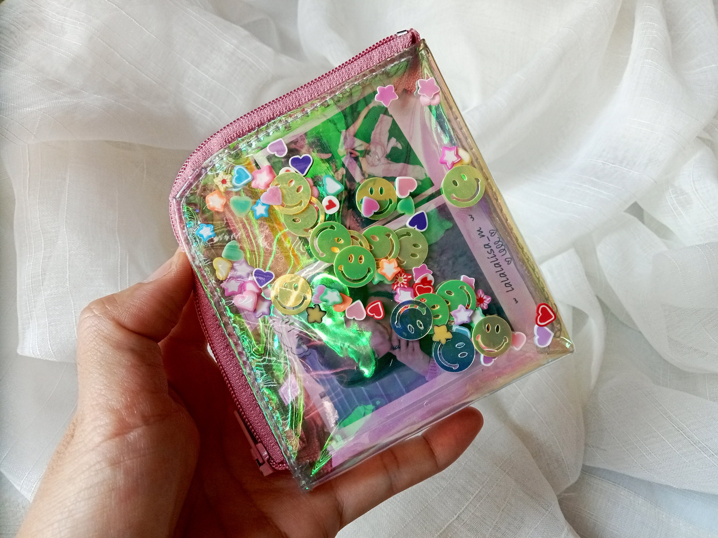 Glitter Hologram Wallet, Iridescent Coin Purse, Holographic Wallet ...