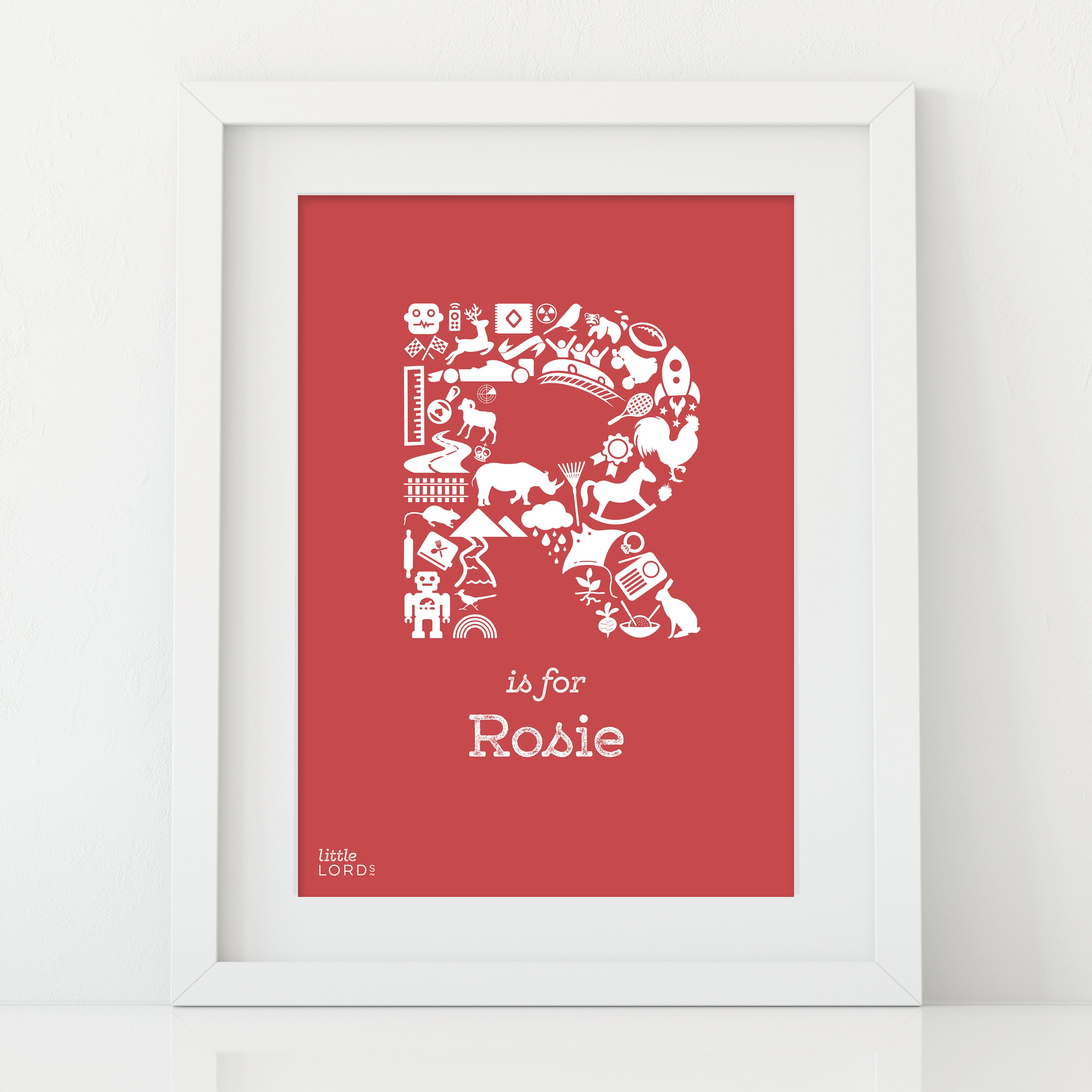 Art & Collectibles Prints Super Letter R Alphabet Print Personalized ...
