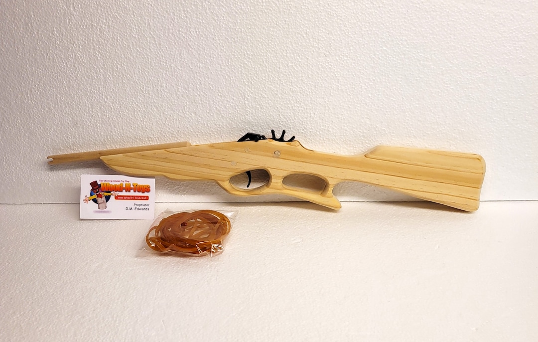 Rubber Band Rifle 52 Cm Long - Etsy