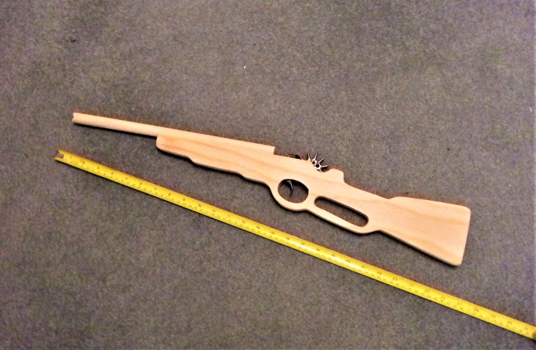 Rubber Band Rifle Shooter. Large Cowboy Saddle Rifle - Etsy