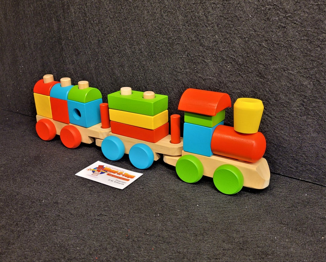 Take Apart Wooden Blocks Train - Etsy