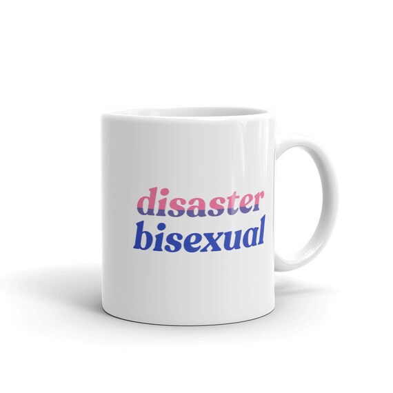 Disaster Bisexual Funny LGBTQIA Bi Pride Flag Meme Mug | Etsy