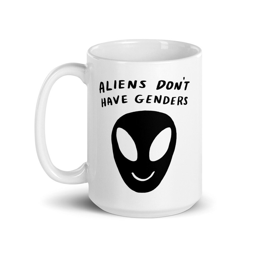 Aliens Don't Have Genders Non-binary LGBTQ Pride Mug - Etsy