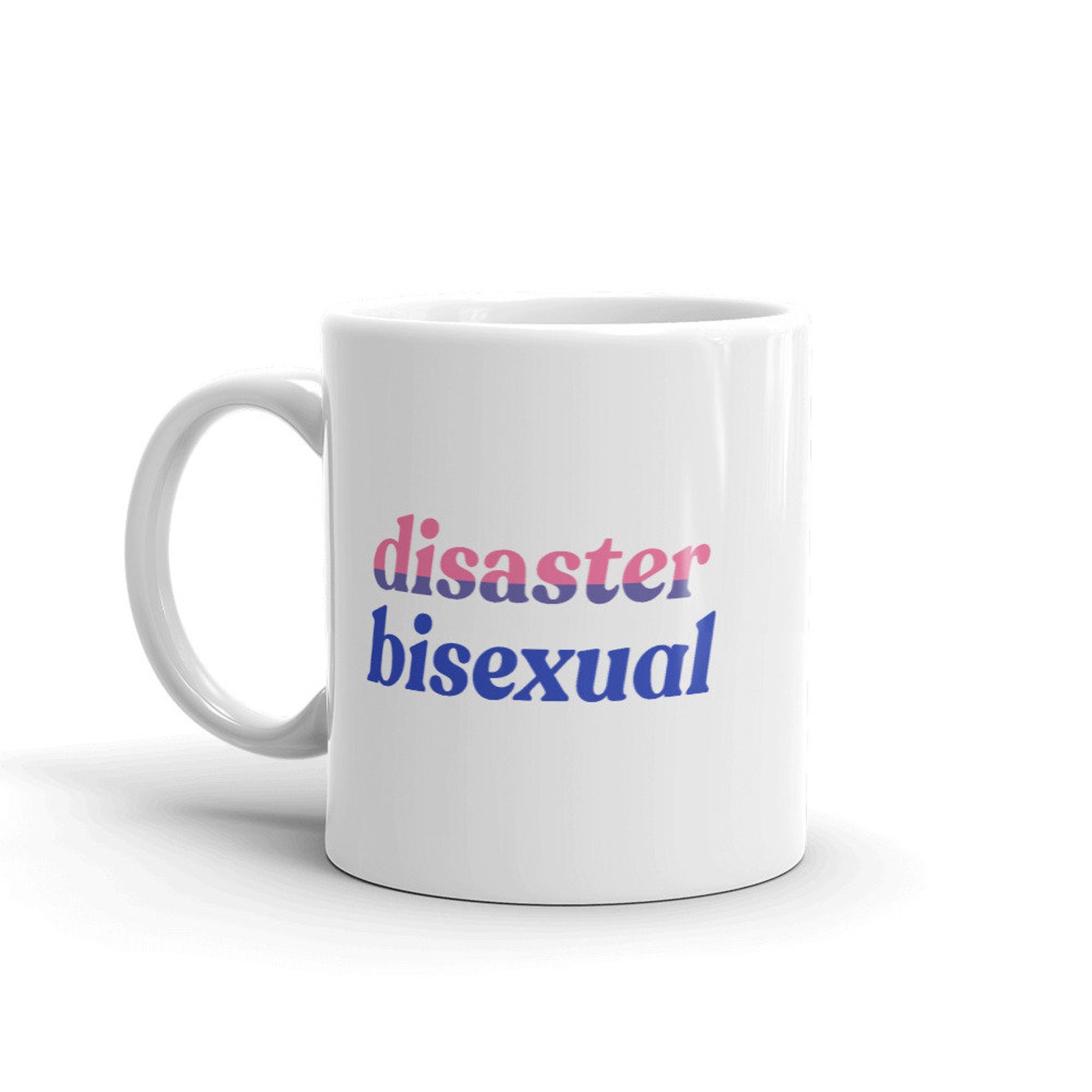 Disaster Bisexual Funny LGBTQIA Bi Pride Flag Meme Mug | Etsy