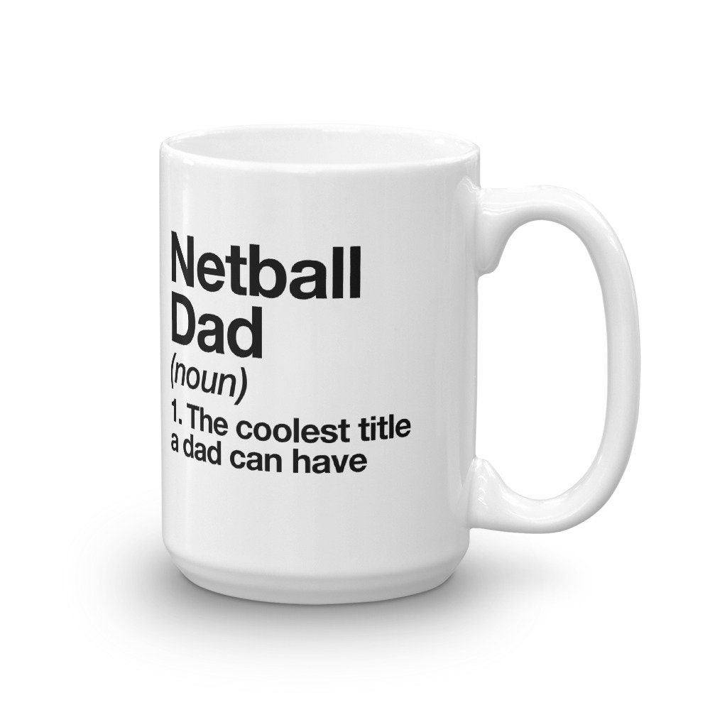 Netball Dad Definition Mug Funny Sports Cup | Etsy